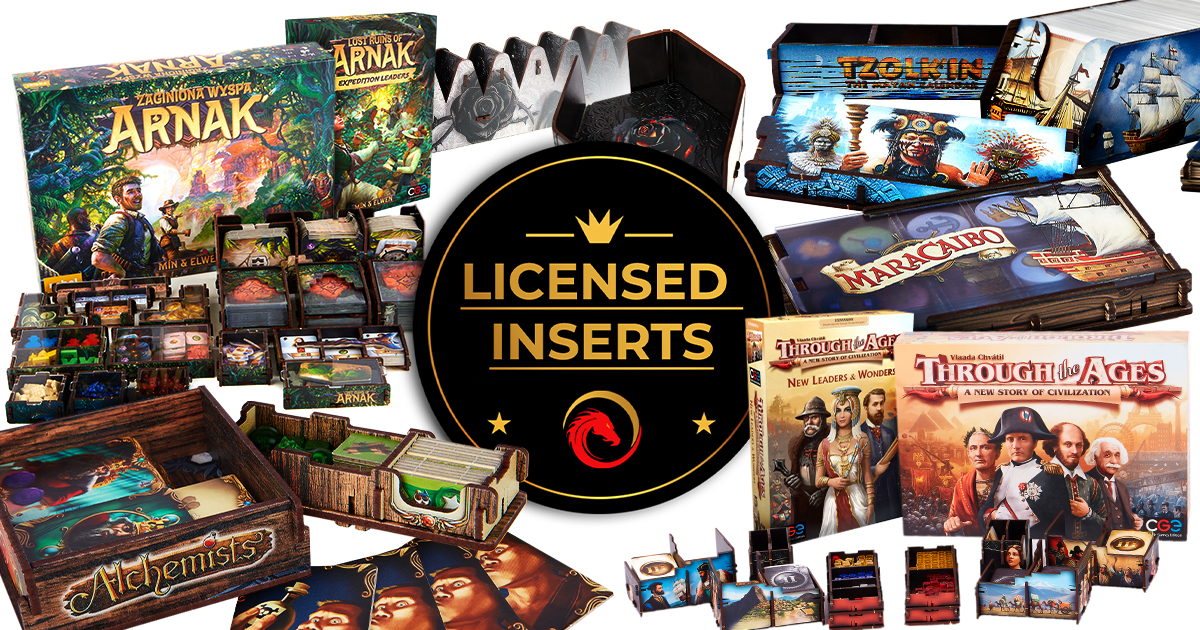 Colorful inserts with original artworks for popular games! by e-Raptor ...