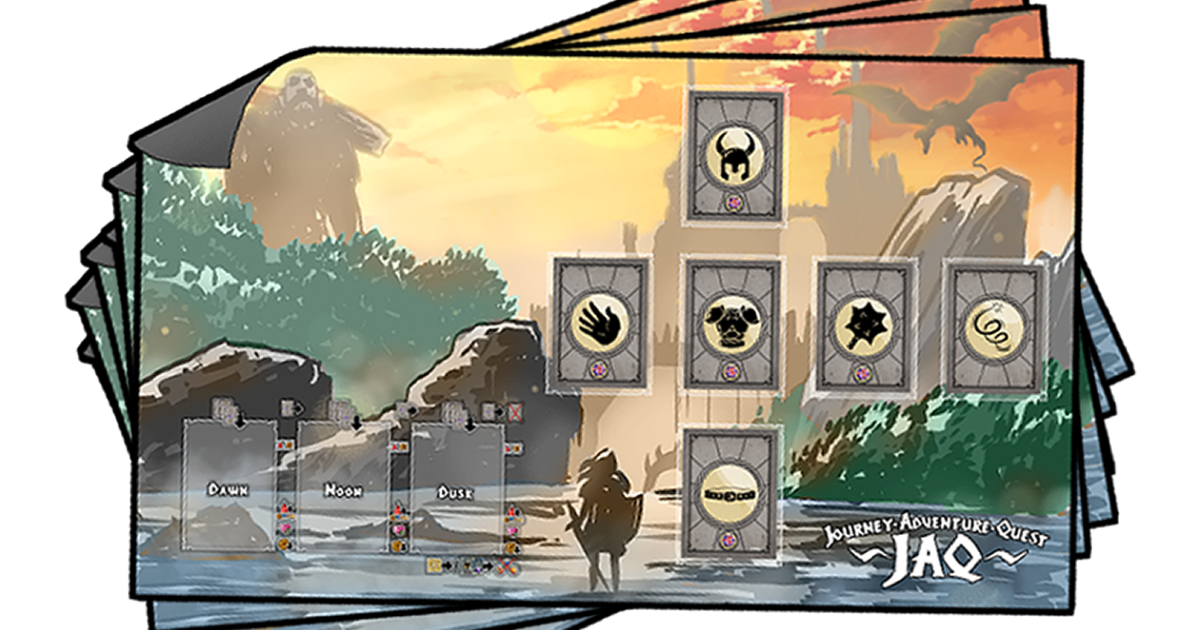 Journey Adventure Quest JAQ by Triceratops Games - Player mat - Gamefound