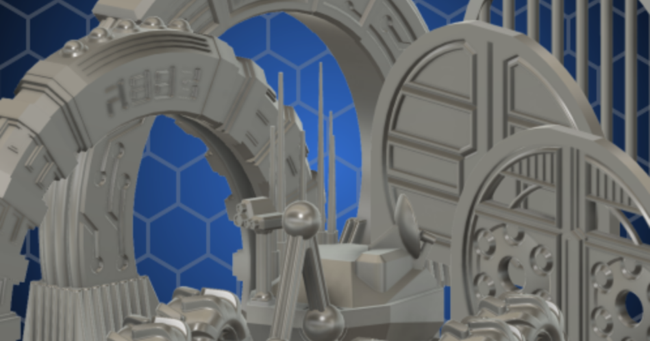 Tech Arches for TTRPGs, Dioramas and other Display by Plastic Dungeon ...