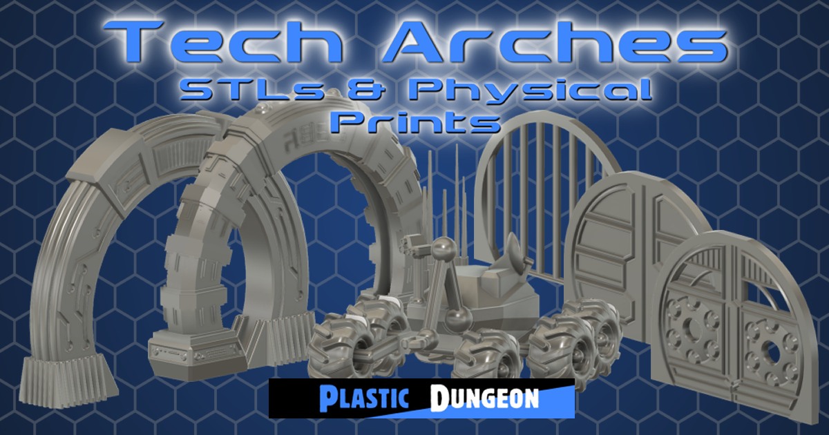 Tech Arches for TTRPGs, Dioramas and other Display by Plastic Dungeon ...