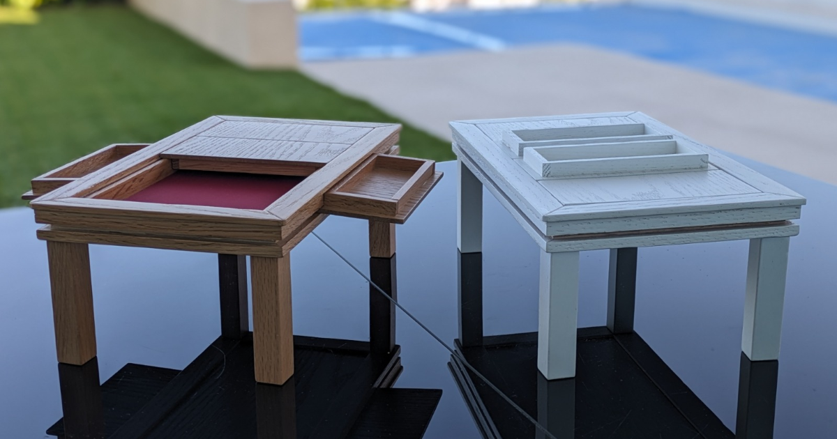 Tiny Tables by mesasparajuegos - Individual double walled boxes for ...