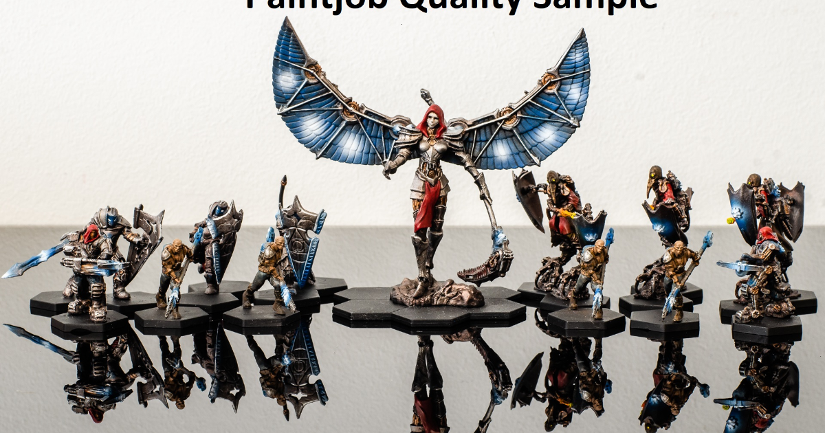 The Edge Dawnfall 1.6 by Awaken Realms - Plastic bosses painted - Gamefound