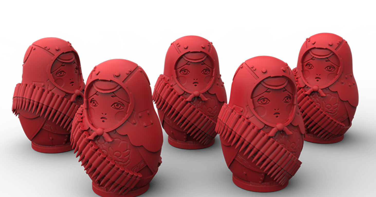 SibirPunk RPG by Red Square Games - Set of five limited “Slav Bravado” markers for SibirPunk RPG ...