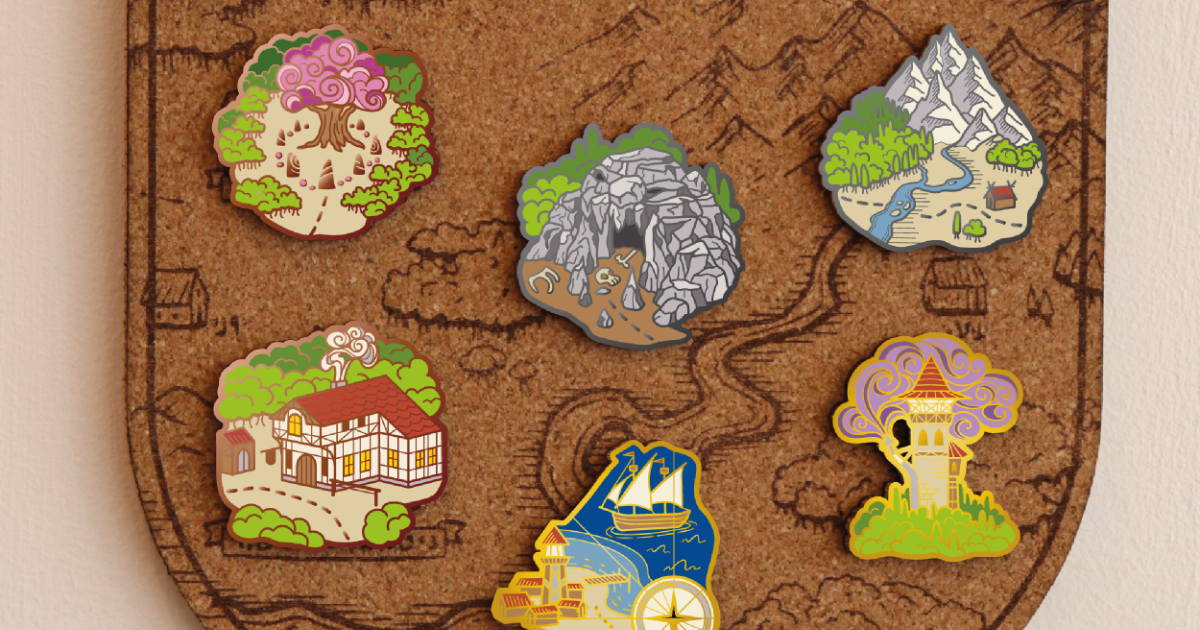 The Cartography Collection - Enamel Pins by The Speechless Bard ...