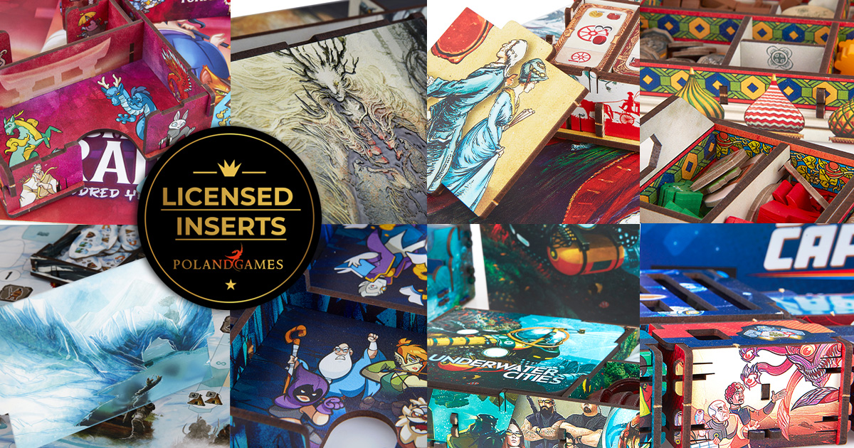 Colorful inserts with original artworks for popular games 2 by ...