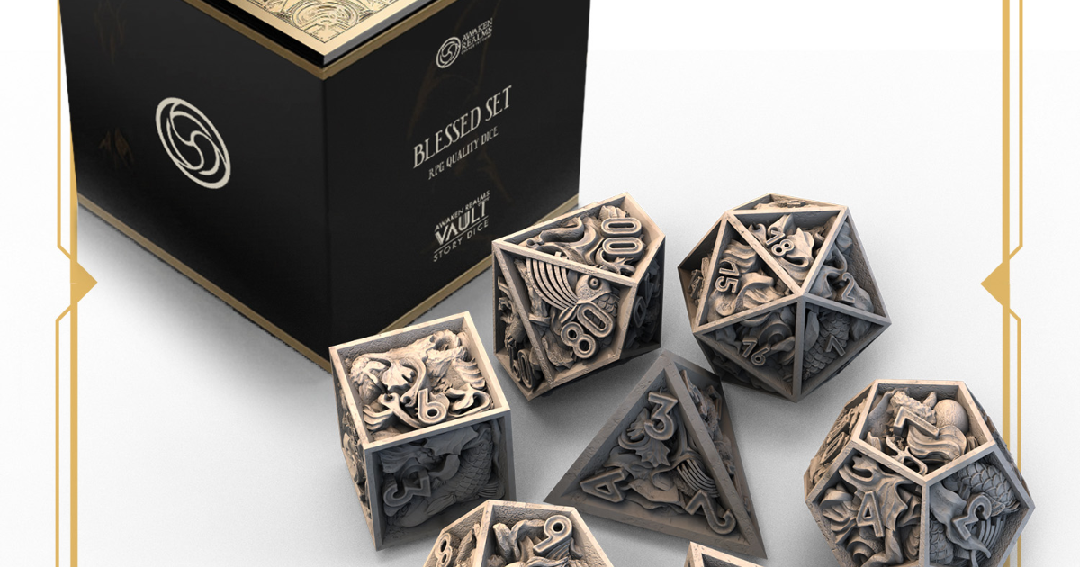 AR Vault: Story Dice by Awaken Realms - Blessed dice set - Gamefound