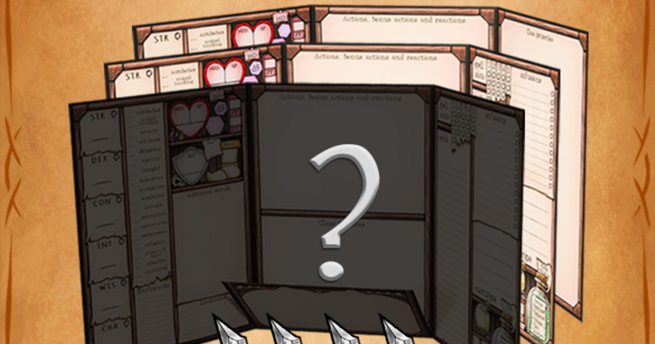 Class specific foldable character sheet for Dnd 5e by TornioDuva ...