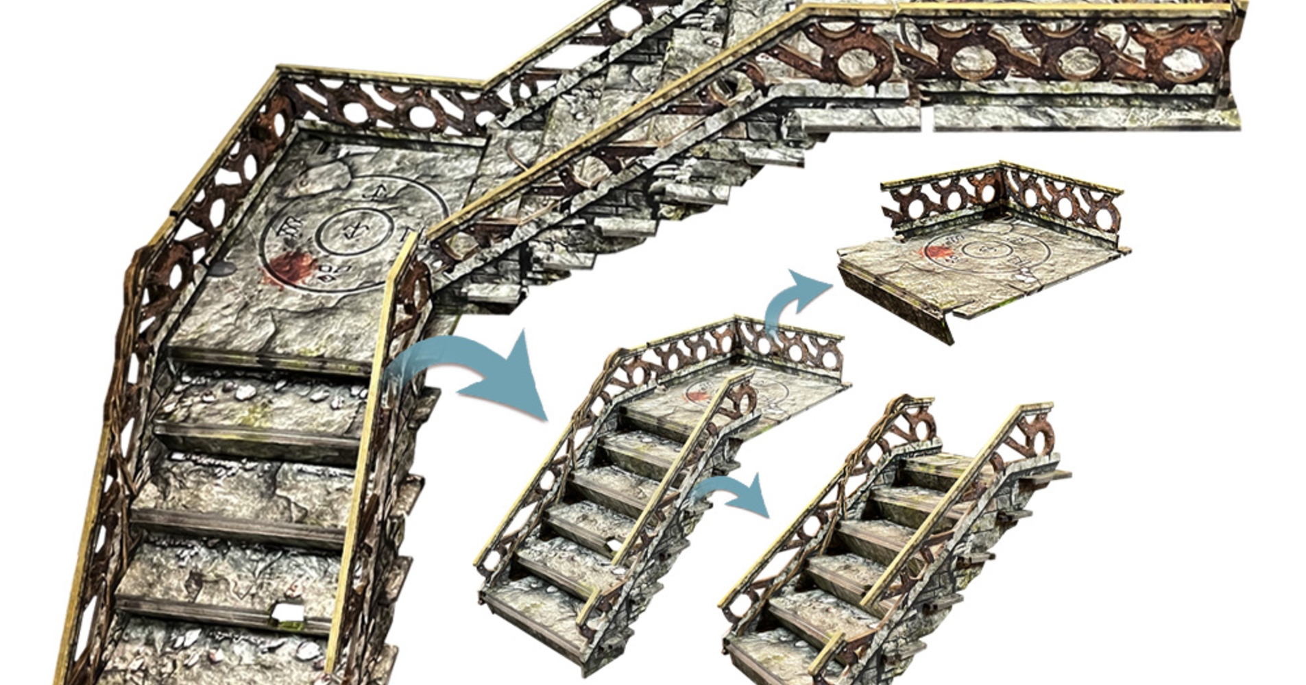 Maladum: Dungeons of Enveron by Battle Systems - Great Hall Staircase ...