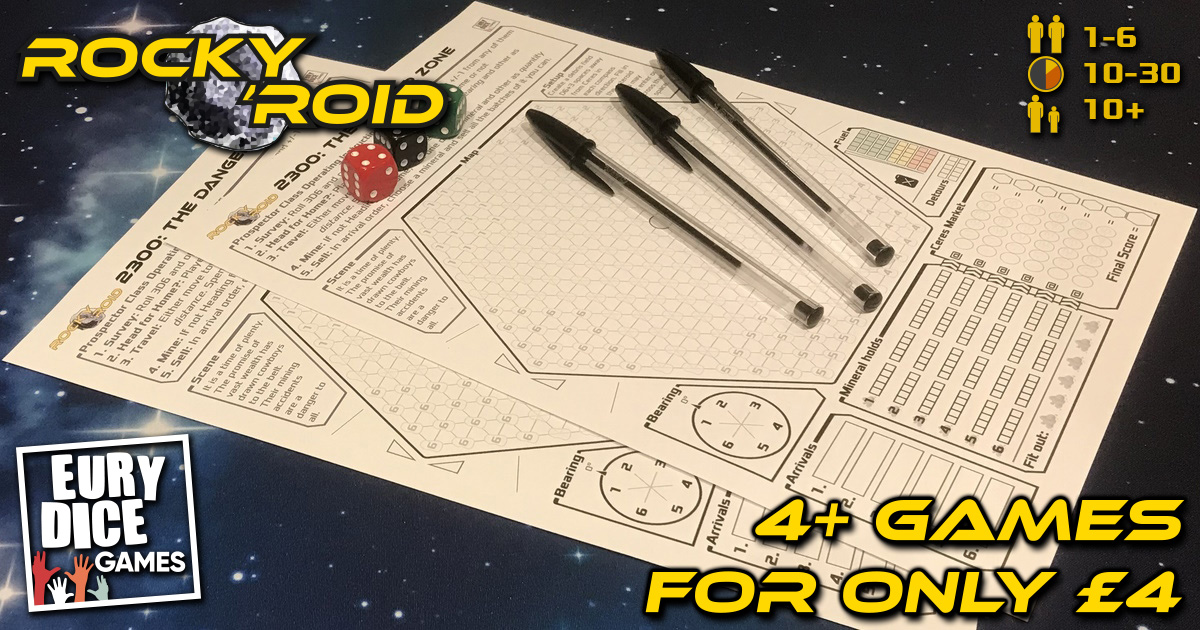 Rocky 'Roid Roll & Write by Eurydice Games Ltd - Gamefound