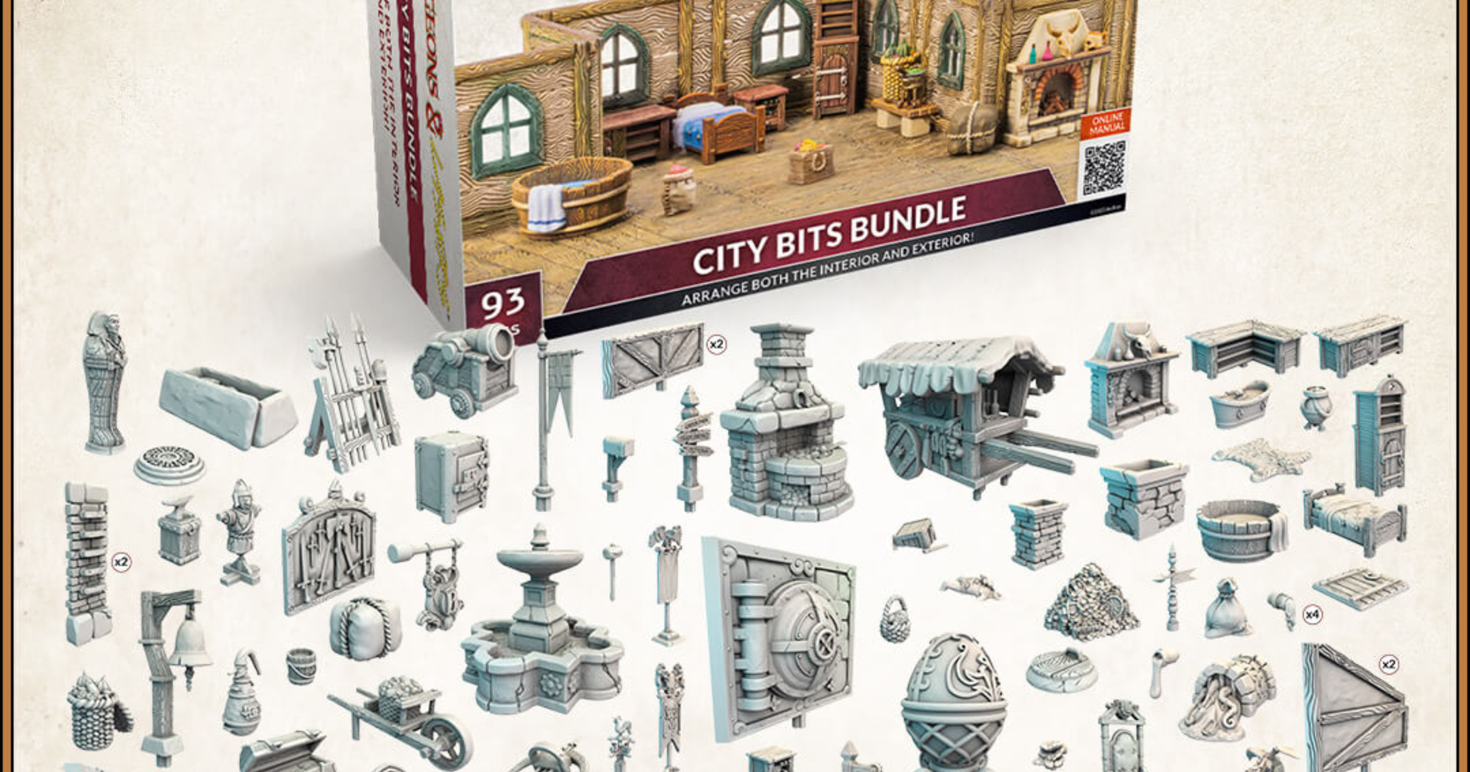 Dungeons & Lasers V: World of Deuslair 5E by Archon Studio - City Bits Bundle - Gamefound