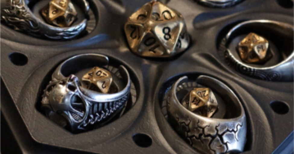 D20-Mage-Ring by Aphaon - Mage rings set box - Gamefound