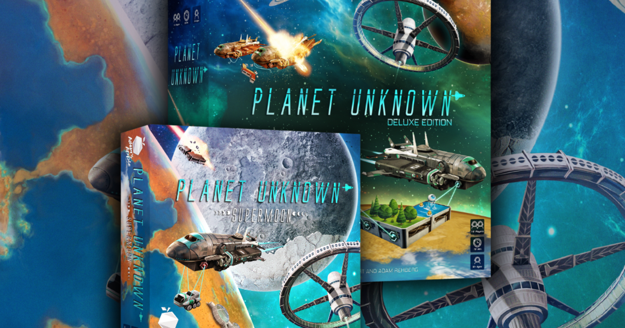 Planet Unknown Supermoon expansion and Deluxe Edition reprint by Adams ...