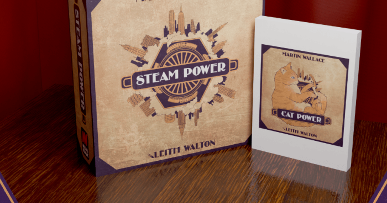 Steam Power by Wallace Designs - Laying the tracks. - Gamefound