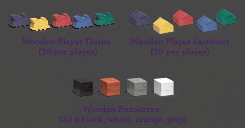 Steam Power by Wallace Designs - Wooden Bits + Solo Mode info - Gamefound