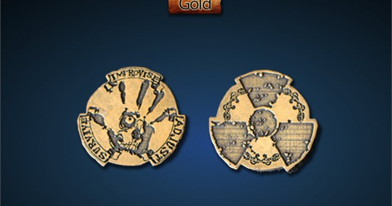 Legendary Metal Coins Season 5 by Drawlab - Post Apocalyptic Gold Coins ...
