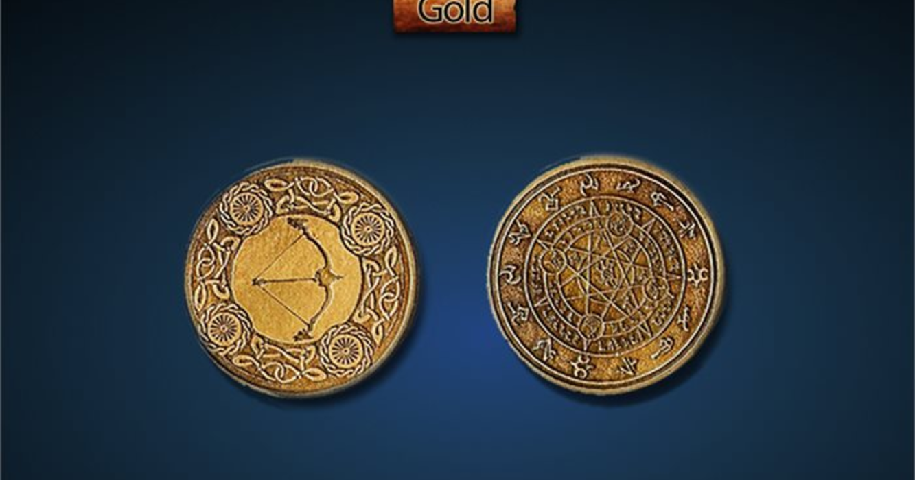 Legendary Metal Coins Season 5 by Drawlab - Elven Gold Coins - Gamefound