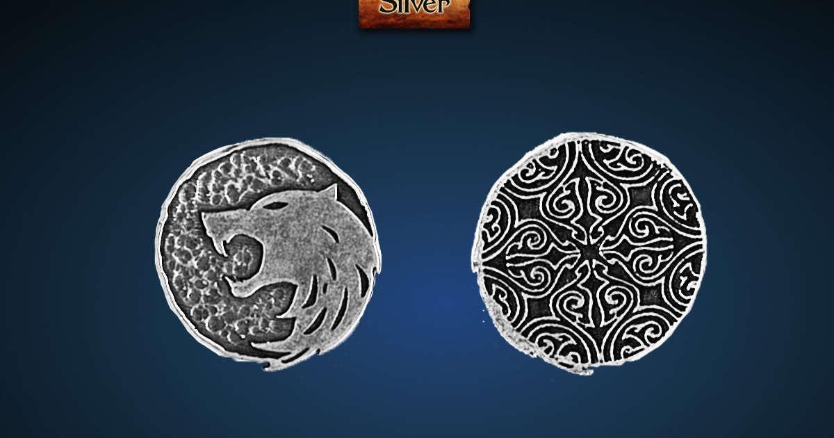 Legendary Metal Coins Season 5 by Drawlab - Werewolf Silver Coin ...
