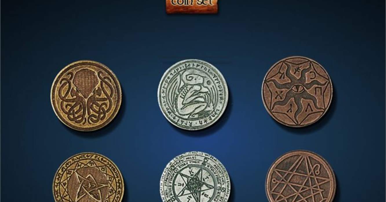Legendary Metal Coins Season 5 by Drawlab - Cthulhu Coin Set - Gamefound