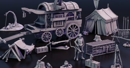 Hunters Expedition Tabletop Models & STL Set by The Forge of Many ...