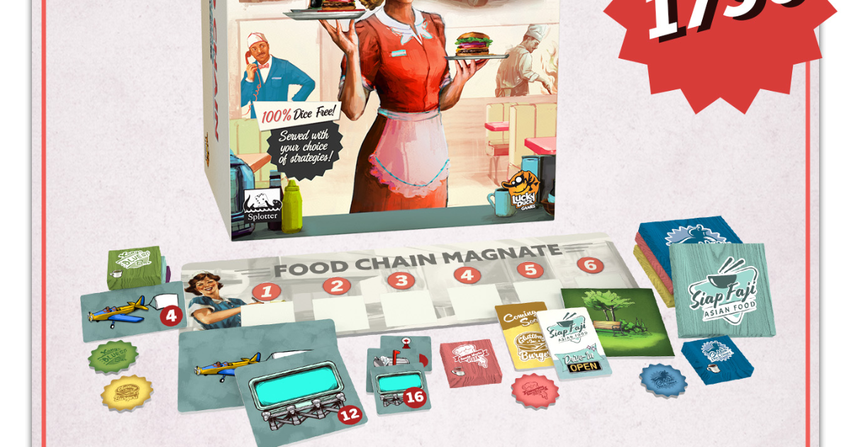 Food Chain Magnate: Special Edition by Lucky Duck Games - NEW Deluxe ...
