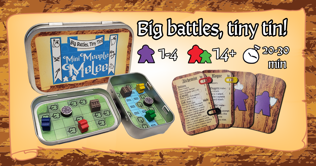 Mini Meeple Melee by The Baron's Game Room - Your pledge - Gamefound