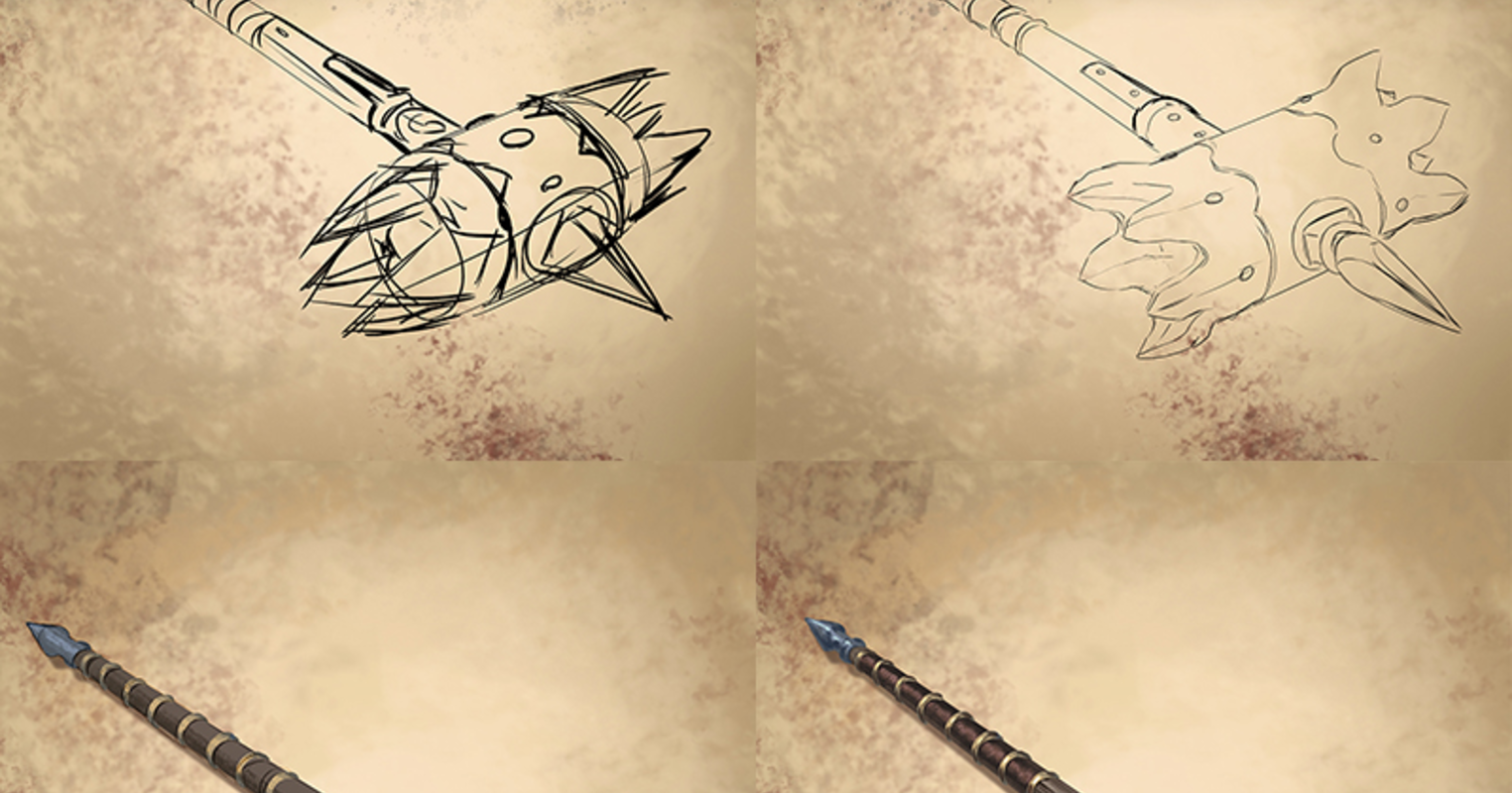 The Dead Keep by CMON - Sketches of The Keep - Item Artworks - Gamefound