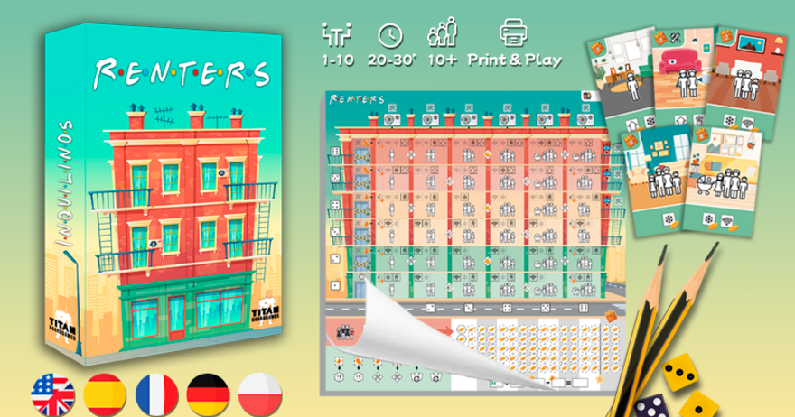 Renters + Parking Expansion (Print & Play) by Titan Boardgames - Gamefound