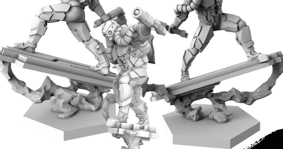 The Edge: Dawnfall by Awaken Realms - painted streamsurfers - Gamefound