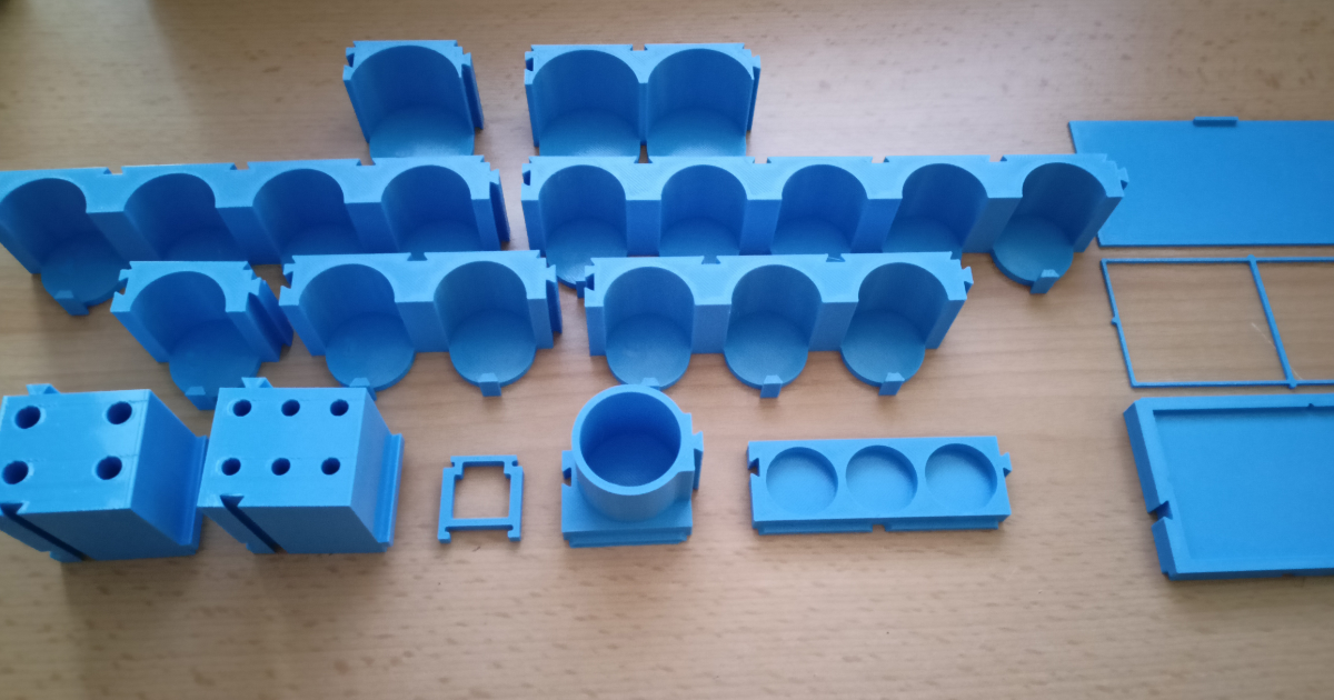 Modular Paint Rack - Ultimate - .STL for 3D print by JRZee - Gamefound