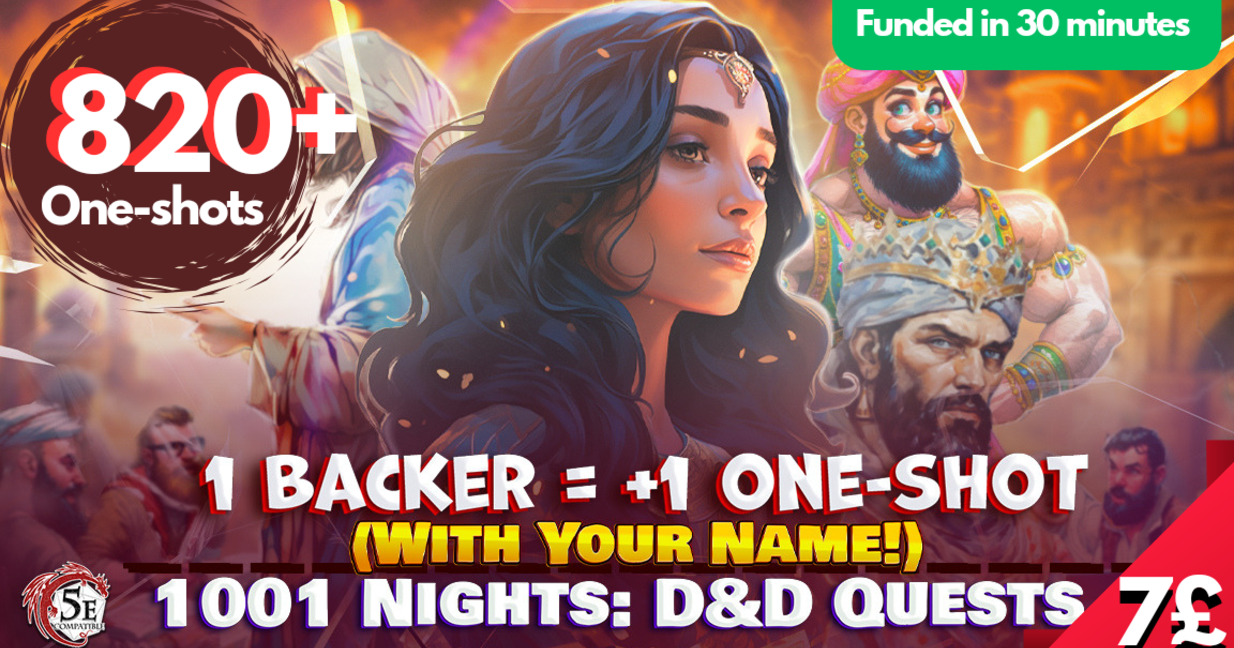 1001 Nights: D&D One-Shots by bradleyhorton - Gamefound