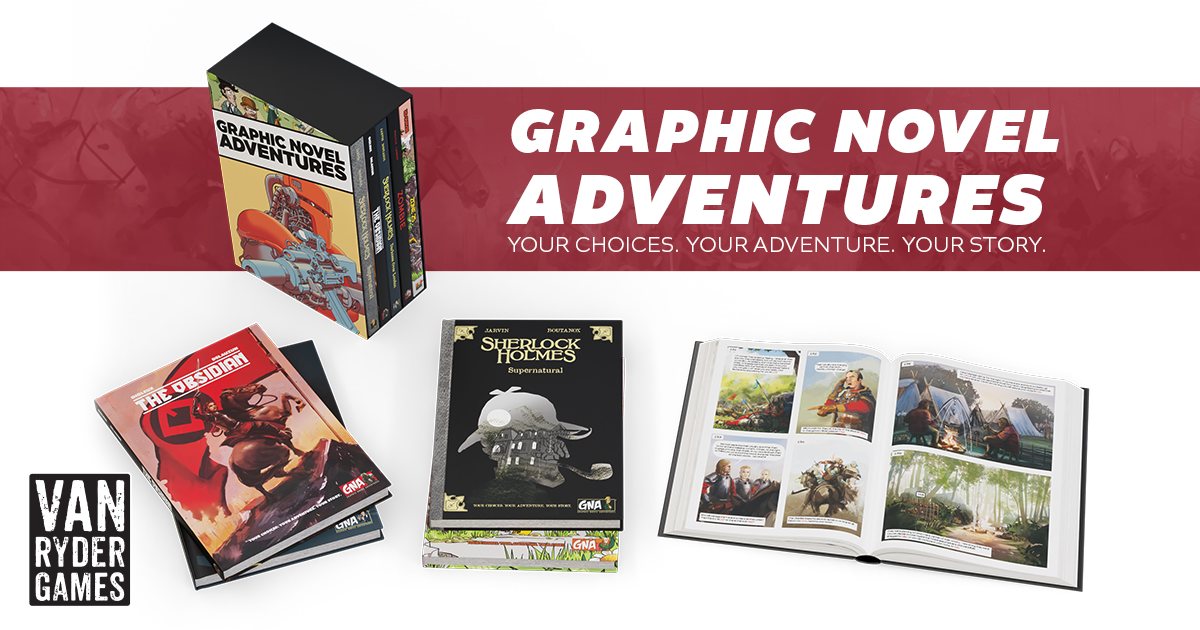 Graphic Novel Adventures - New Gamebooks for 2024! by Van Ryder Games - Gamefound
