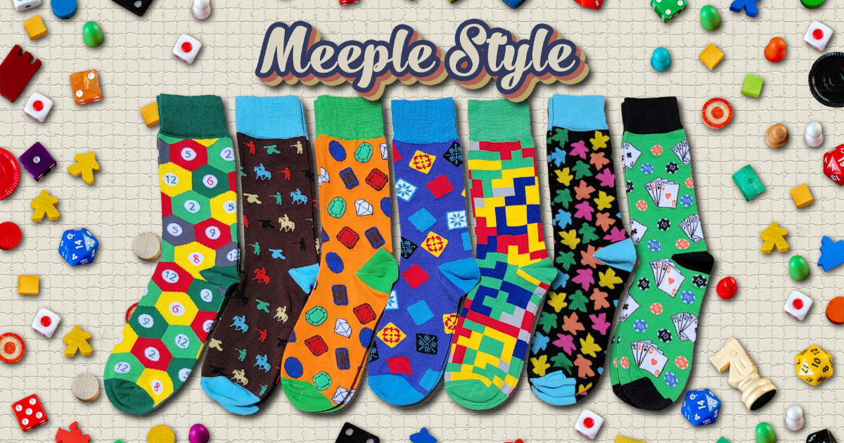 Meeple Style Gamer Socks by Meeple Style - Gamefound