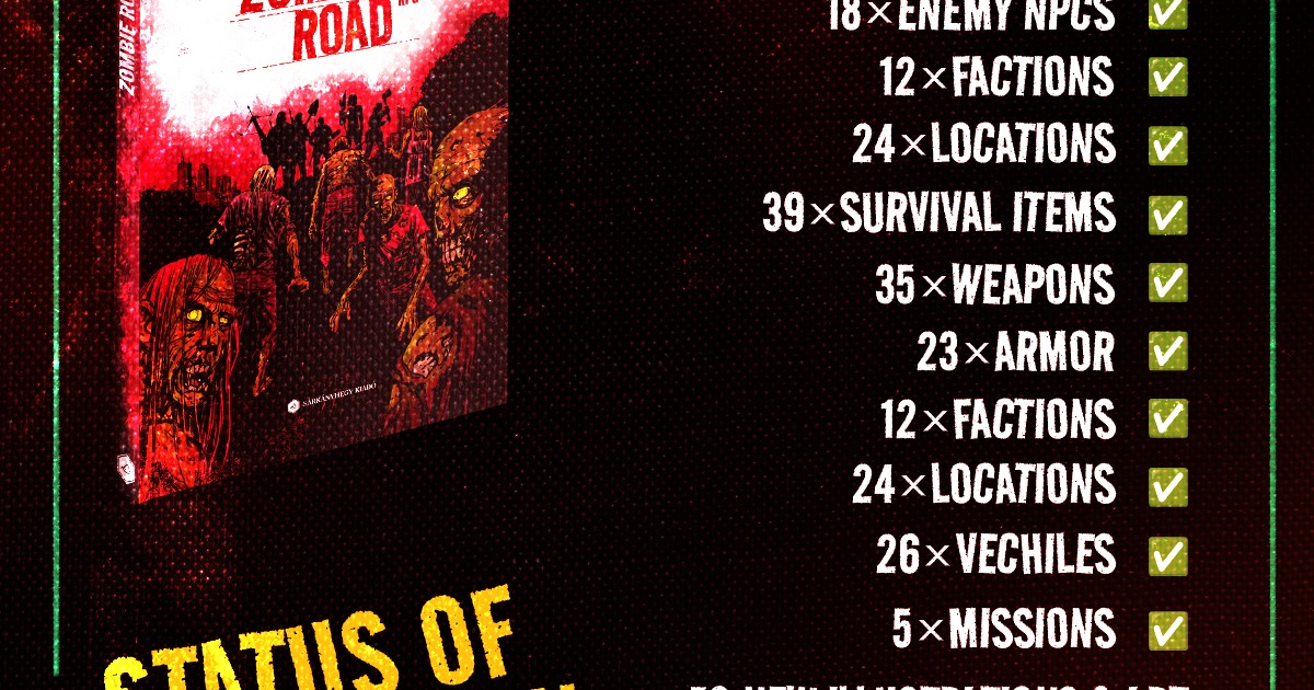 Zombie Road TTRPG by Dragonmount Press - Hot news on game development ...