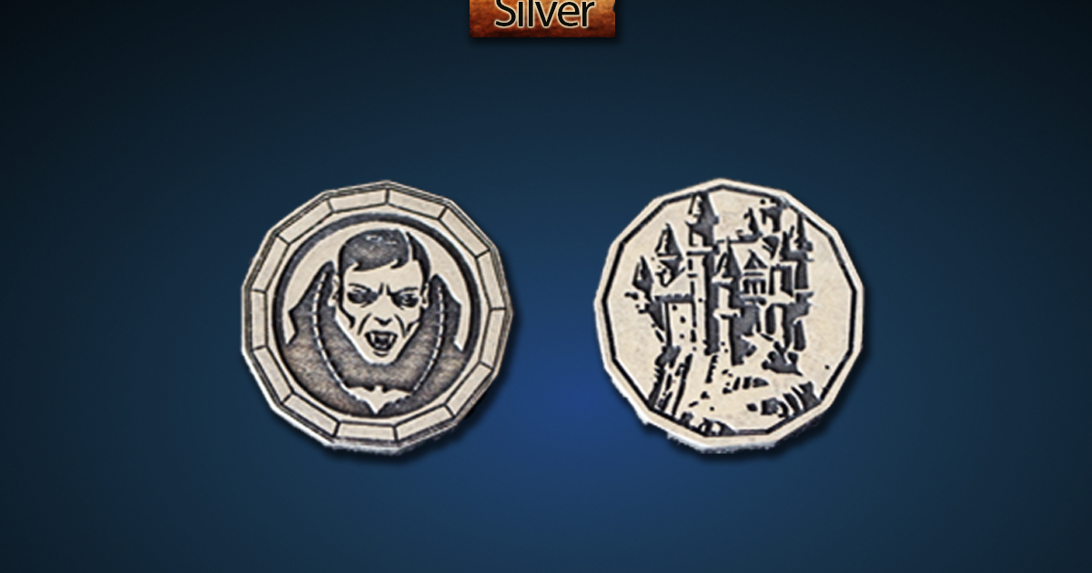 Legendary Metal Coins Season 4 by Drawlab - Vampire Silver Coins ...