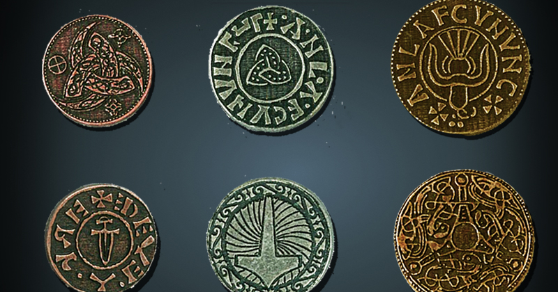 Legendary Metal Coins Season 4 by Drawlab - Viking Coin Set - Gamefound
