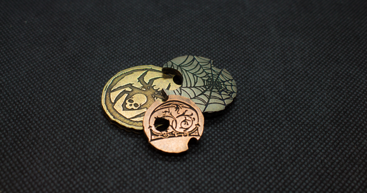 Legendary Metal Coins Season 4 by Drawlab - Drow Stretch Goals - Gamefound