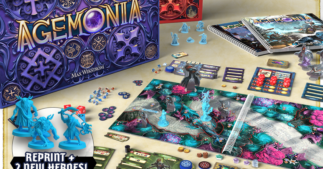 Agemonia Reprint + New Heroes! by Lautapelit.fi - Gamefound