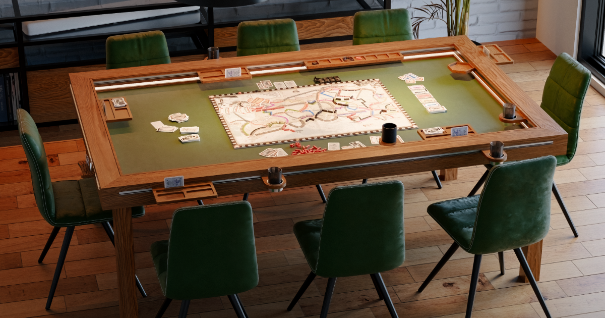 The Adventure - Board game table by Wooden Castle by Wooden-Castle ...
