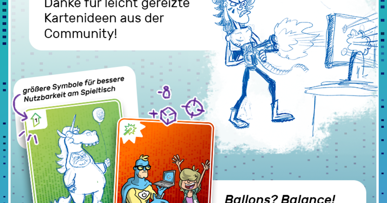 Agile Unicorn Card Game by agile-unicorn - Ballons? Balance! - Gamefound