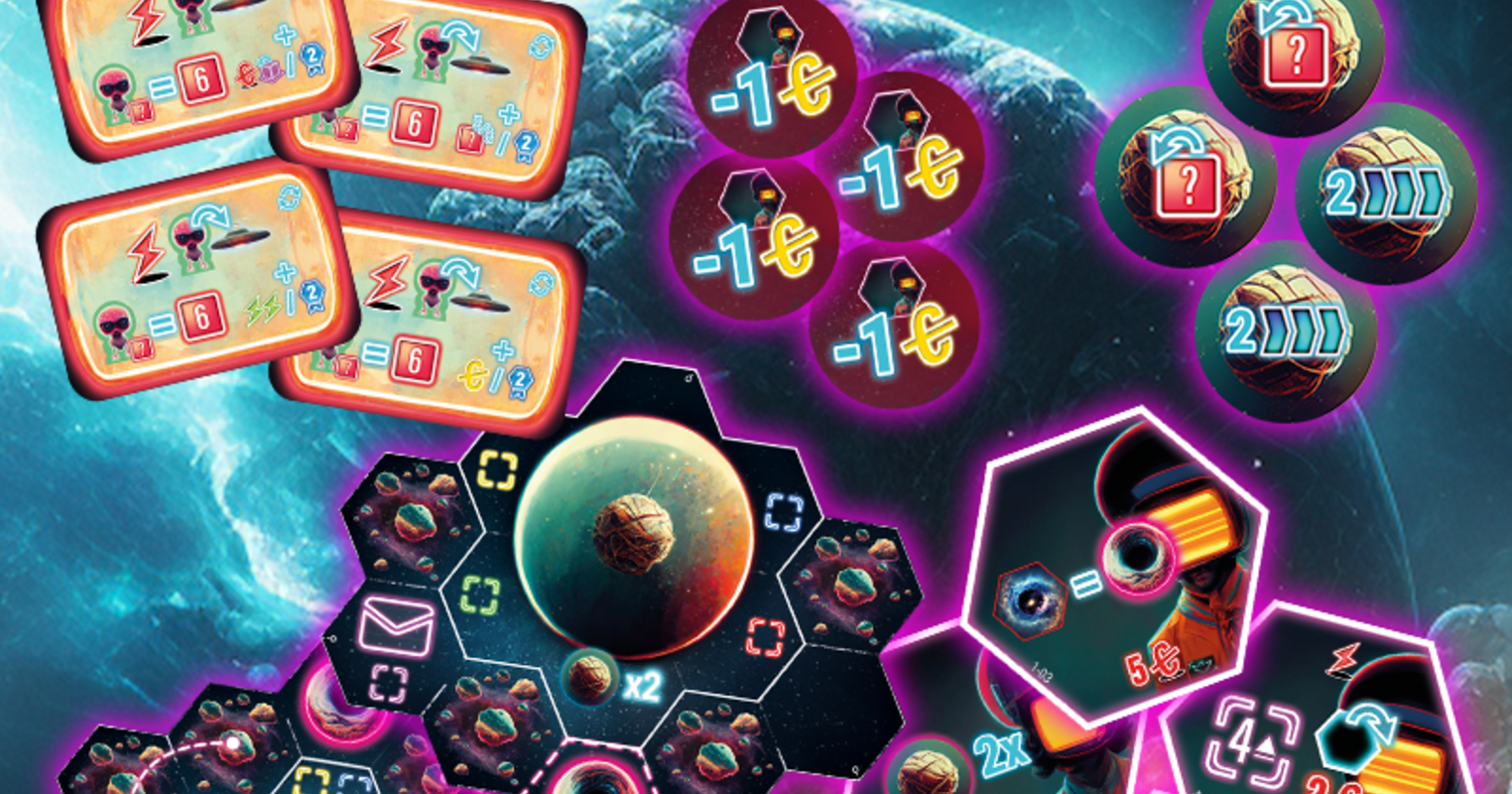 Galaxy Postman Reprint + New Expansion by Hodari Spiele - Last Hours & Fully Stretched Out ...