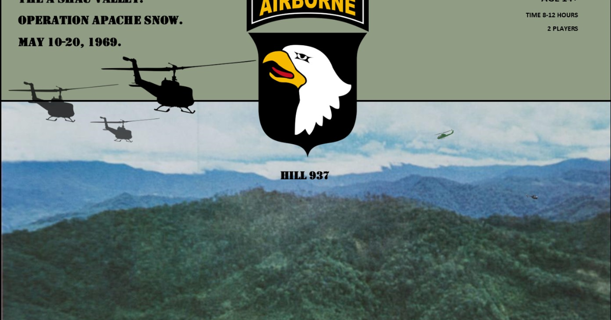 Hamburger Hill by Kevin Talley / Cadet Games - Comments - Gamefound