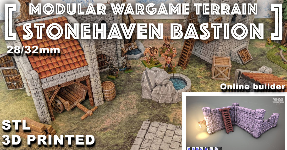 Stonehaven - Modular 3D Scenery - Wargames, AoS, RPGs ... by Wargame ...