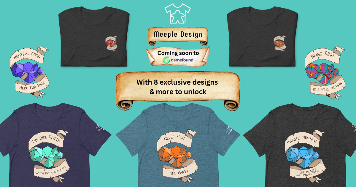 Level Up: Tabletop RPG & Board Game Apparel from Meeple Design by ...