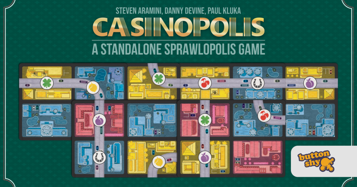 Casinopolis - A Solo & Cooperative City Building Game by Button Shy Games - Gamefound