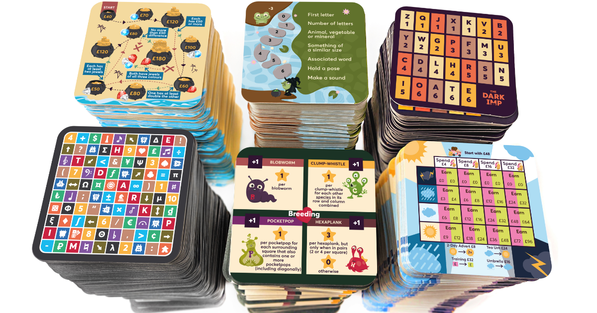 Cracker Games by TheDarkImp - Pack of 120 Coaster Games - Gamefound