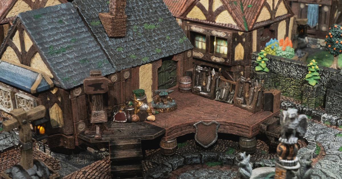 Cities Reforged: Tudor Village - Hand Painted Modular Terrain by Dwarven Forge - Day 17 - The ...