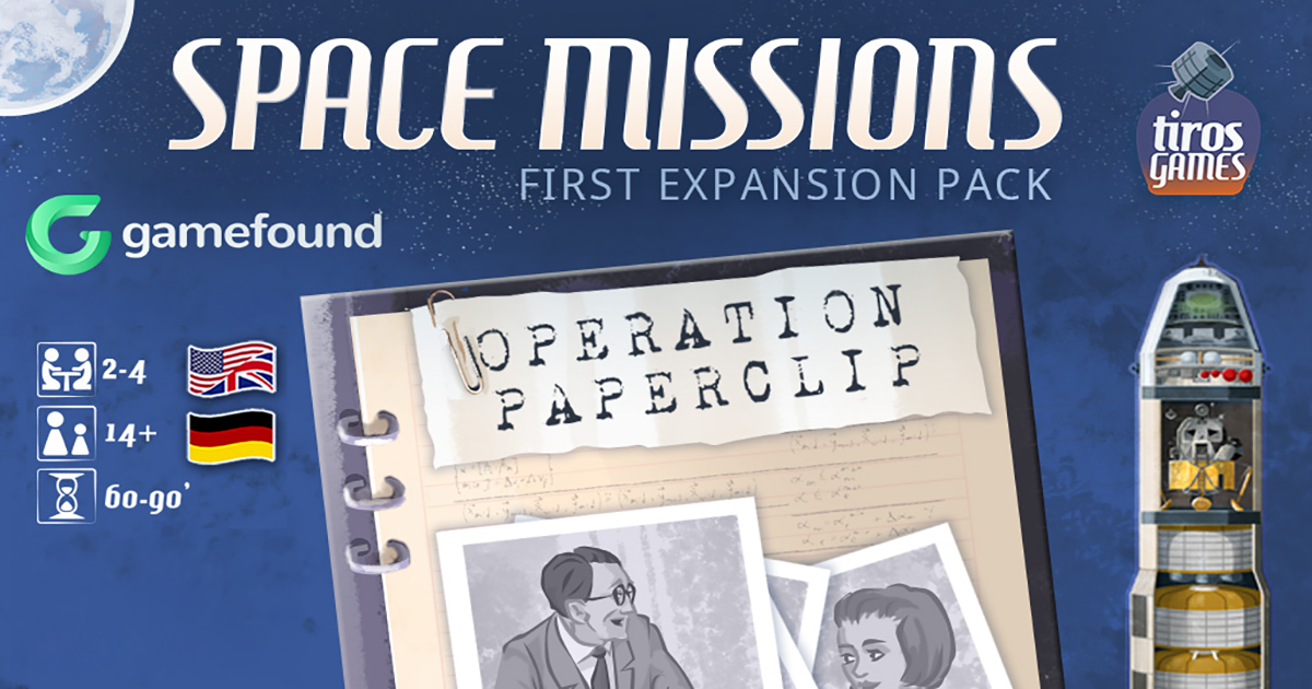 Space Missions: Operation Paperclip by tiros-games - Gamefound