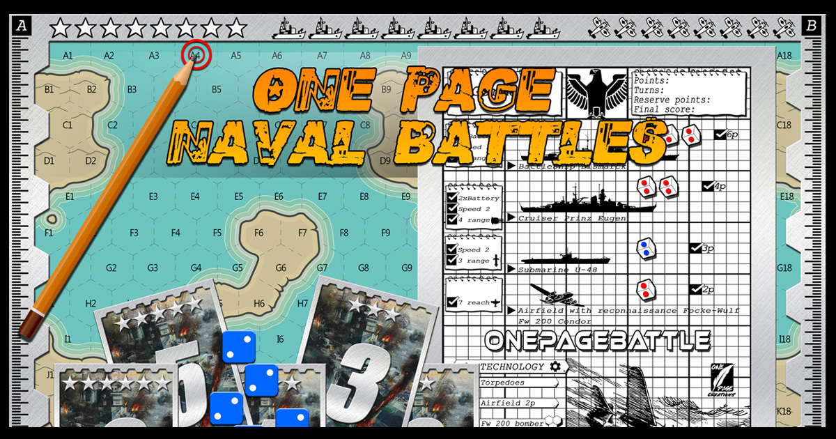 One Page Naval Battles by One Page Creations - Gamefound
