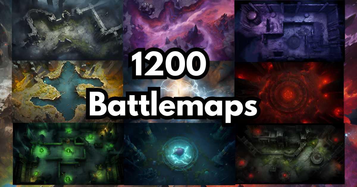 1200 Fantasy Battle Maps: Biomes, Cities, and Dungeons for TTRPGs by ...