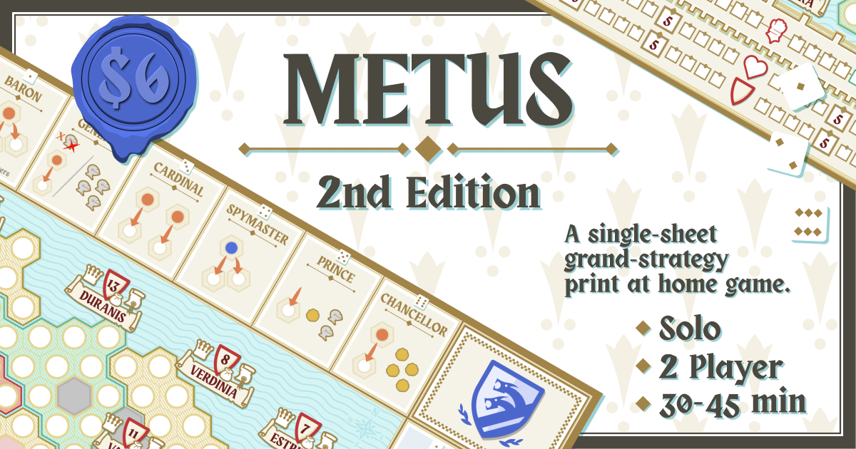 METUS | 2nd Edition by Aerobellum Games - Gamefound